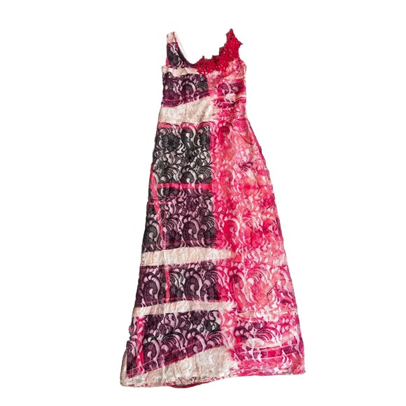 Save The Queen | Dresses | Vtg Save The Queen Maxi Dress Pink Purple ...